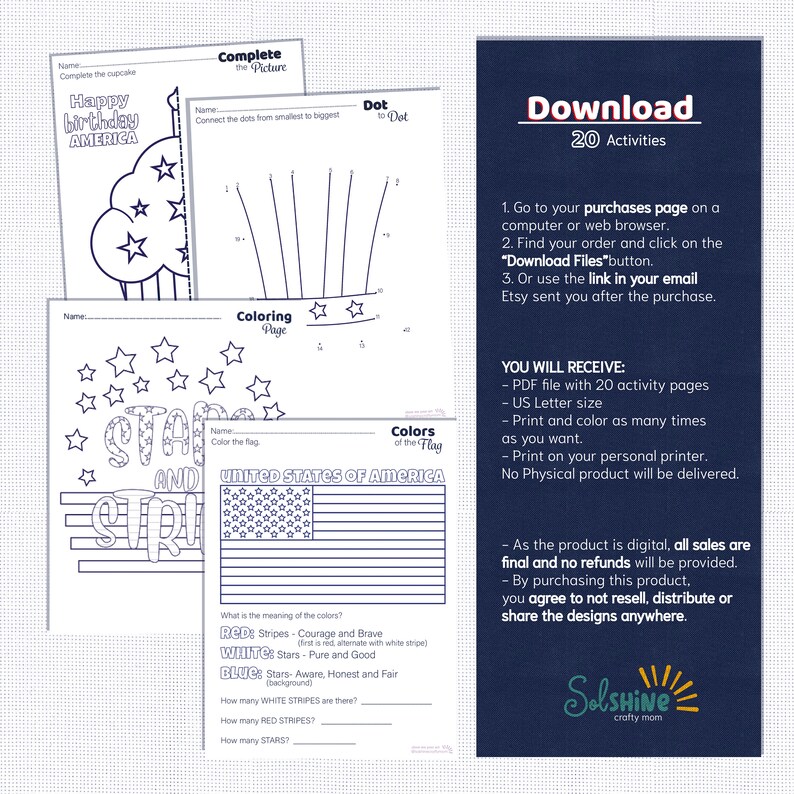 20 Printable Kids 4th of July Printables Activities, Coloring Pages ...