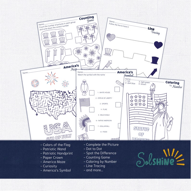 20 Printable Kids 4th of July Printables Activities, Coloring Pages ...