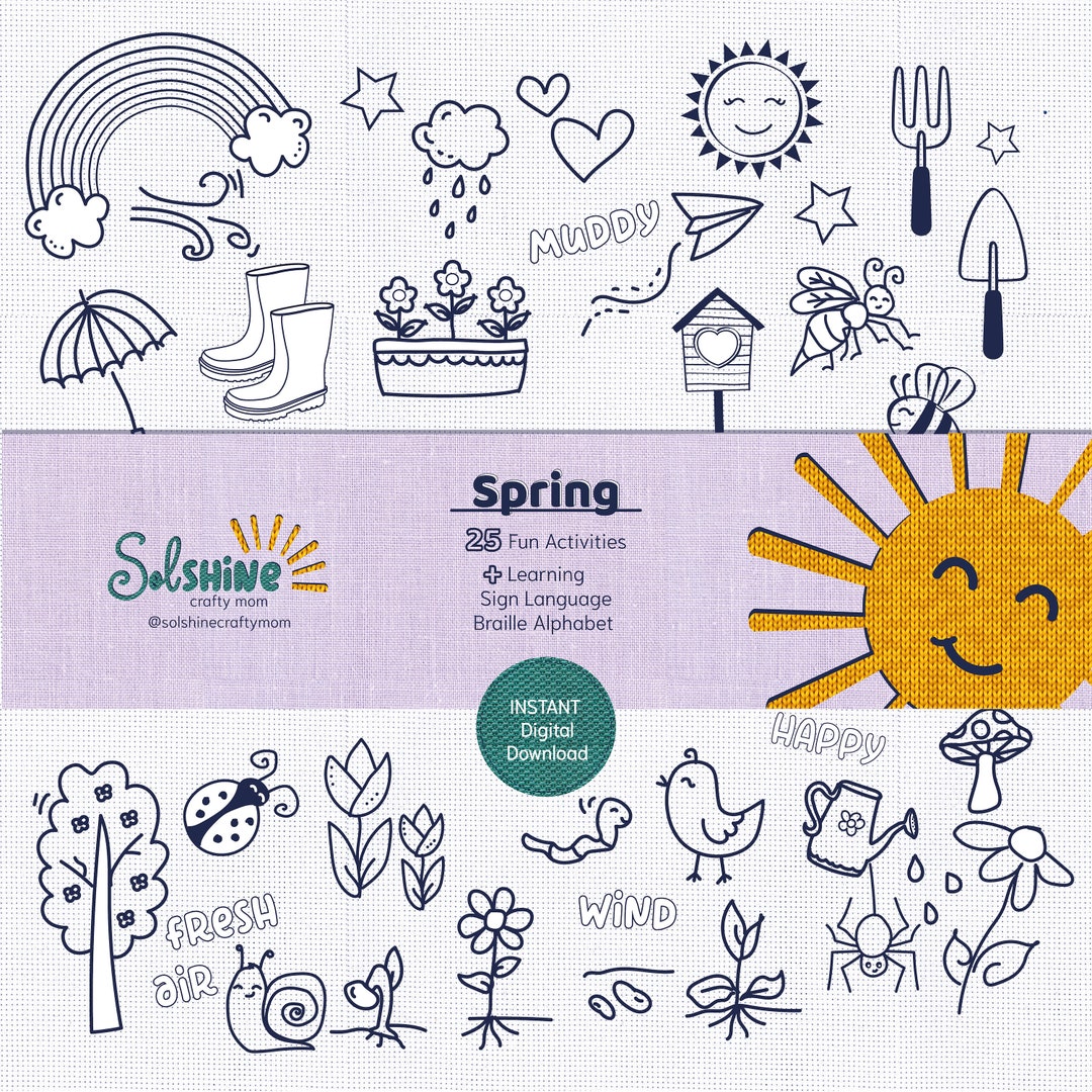 25 + Printable Kids Spring Activities, Spring Coloring Pages, Spring ...