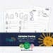 English & Portuguese Alphabet Tracing Worksheets: Preschool Handwriting ...