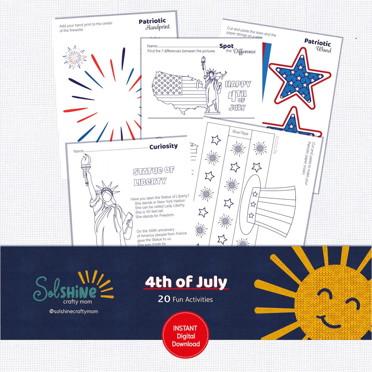 20 Printable Kids 4th of July Printables Activities, Coloring Pages ...