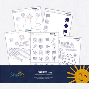 20 Printable Kids 4th of July Printables Activities, Coloring Pages ...