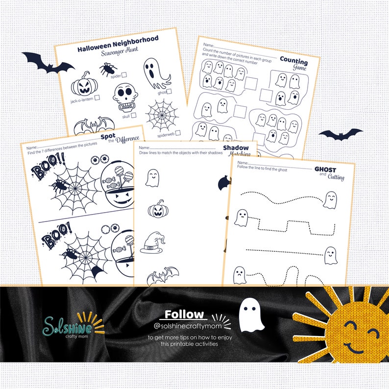 20 Printable Kids Halloween Activities, Halloween Coloring Pages ...