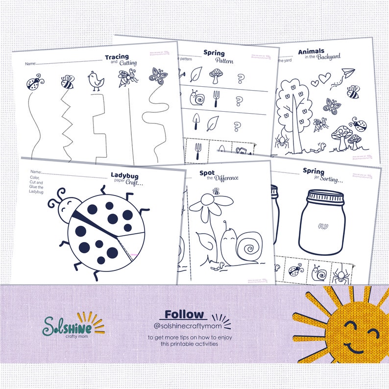 25 + Printable Kids Spring Activities, Spring Coloring Pages, Spring ...