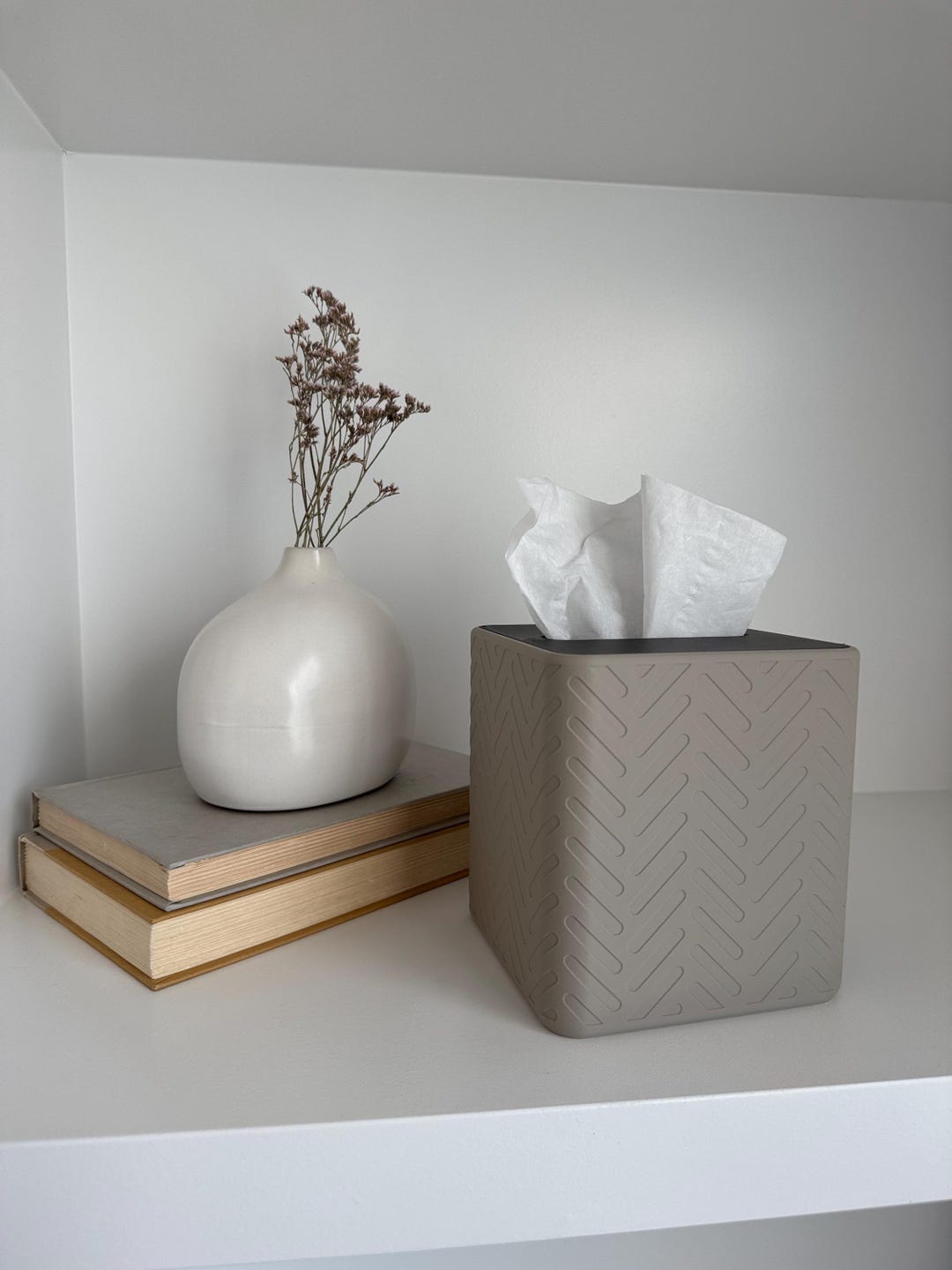 Modern Cube Tissue Box Cover | 3D Printed Sleeve for Standard Tissue ...