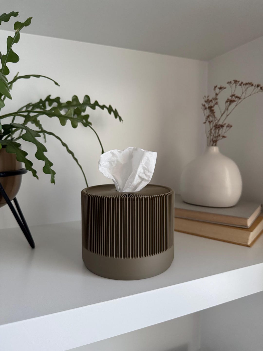 Square & Rectangular Tissue Box Cover Replacement | Minimalist Round ...