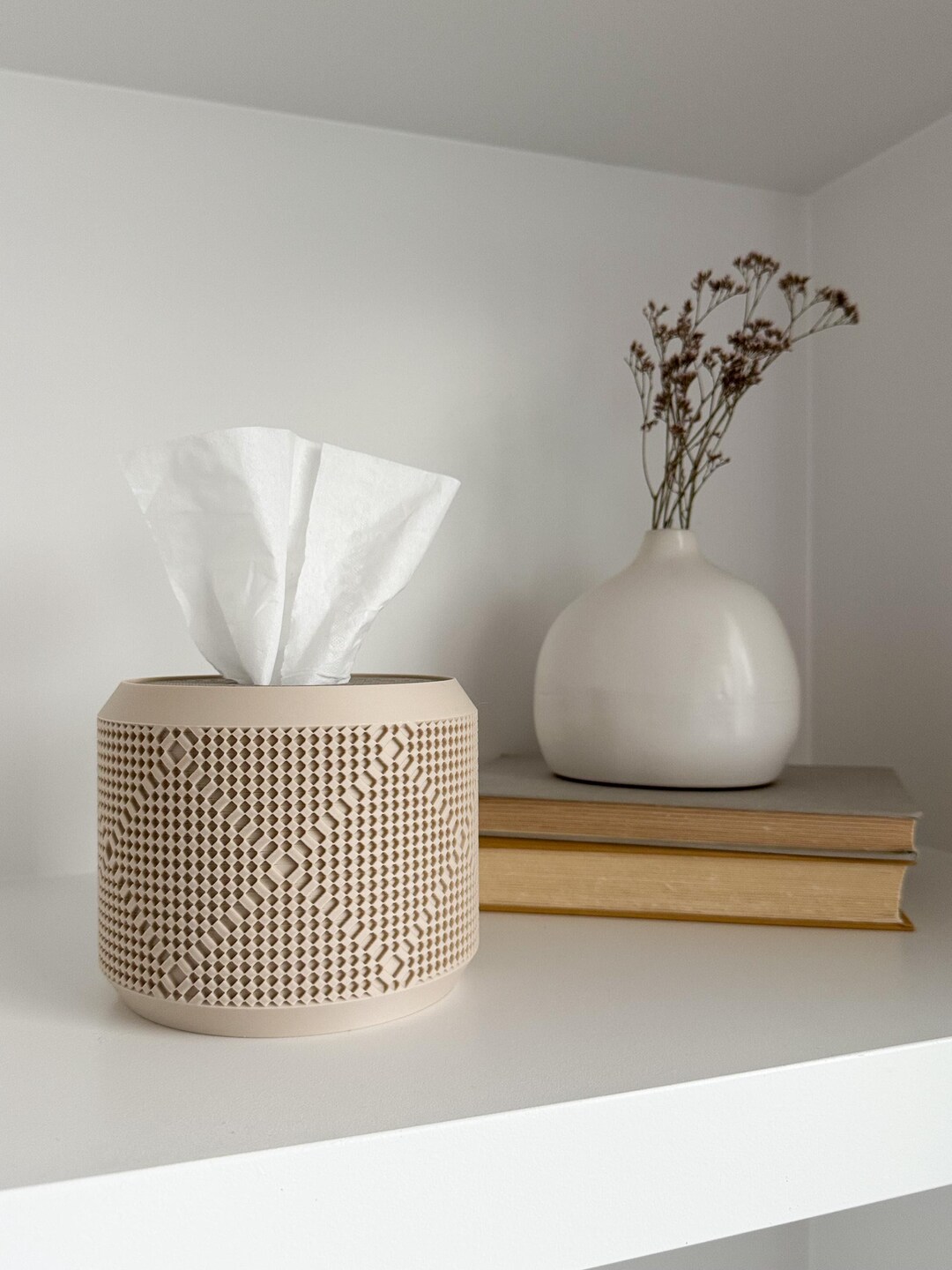 Square & Rectangular Tissue Box Cover Replacement | Minimalist Round ...