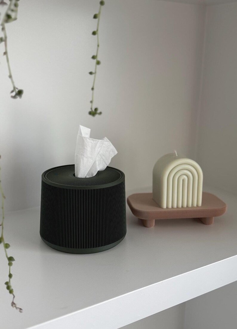 Square & Rectangular Tissue Box Cover Replacement | Minimalist Round ...