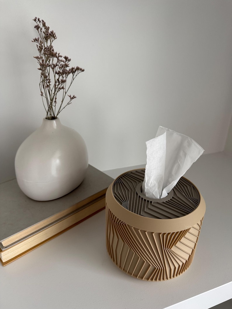 Square & Rectangular Tissue Box Cover Replacement | Minimalist Round ...