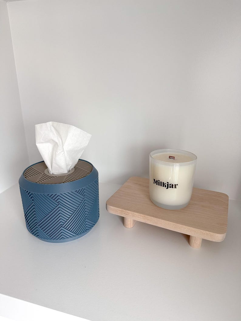 Square & Rectangular Tissue Box Cover Replacement | Minimalist Round ...