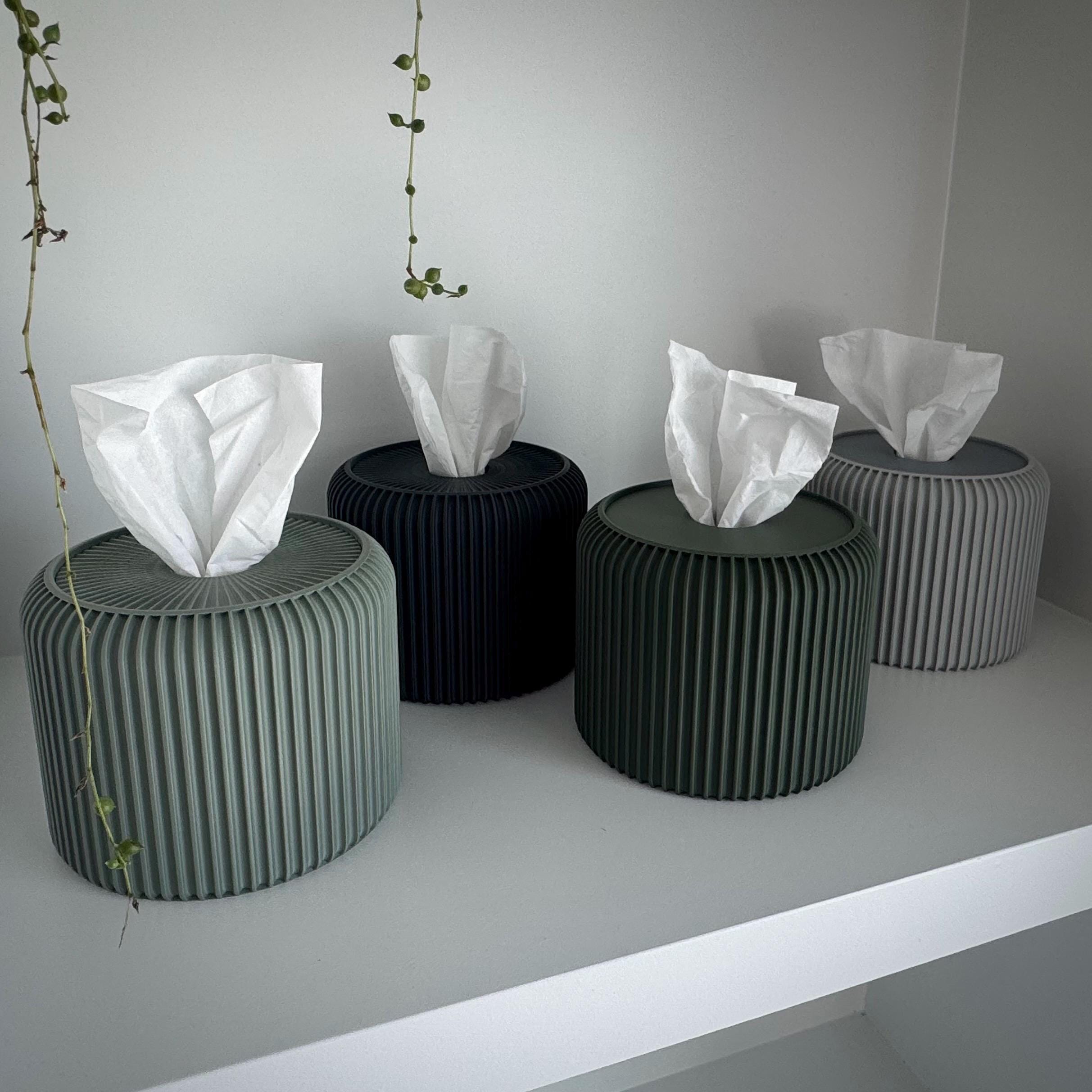 Square & Rectangular Tissue Box Cover Replacement | Minimalist Round ...
