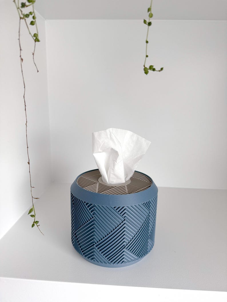 Square & Rectangular Tissue Box Cover Replacement | Minimalist Round ...