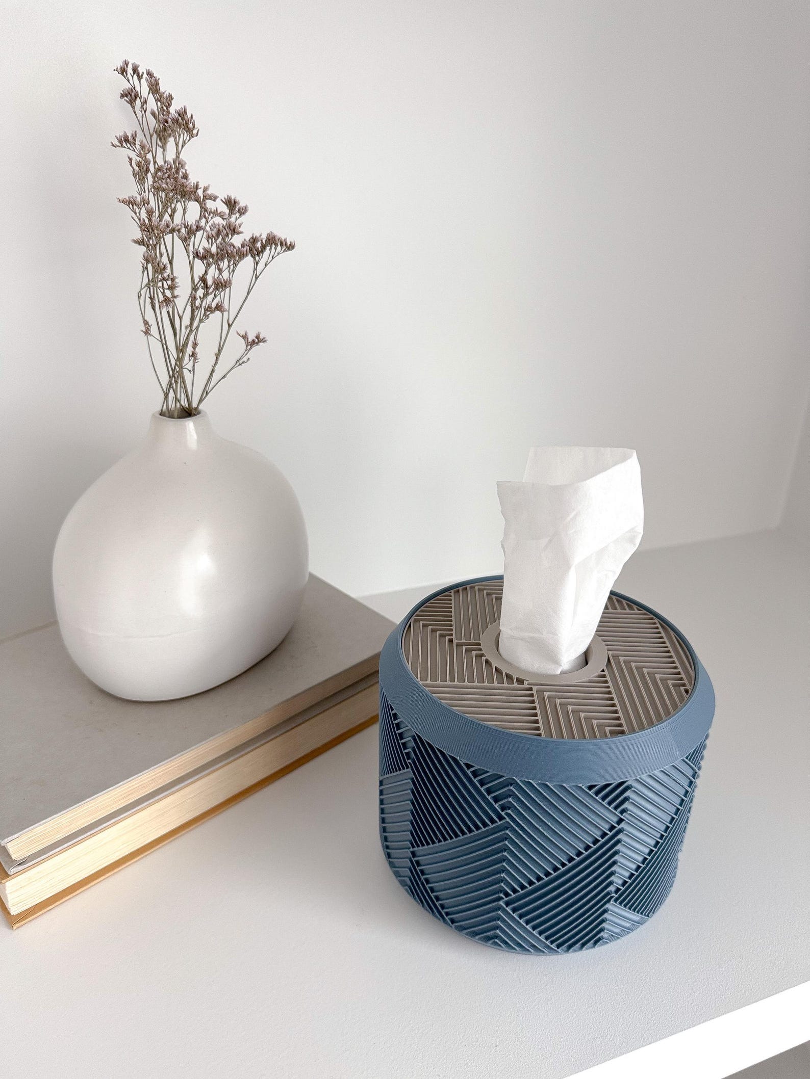Square & Rectangular Tissue Box Cover Replacement | Minimalist Round ...