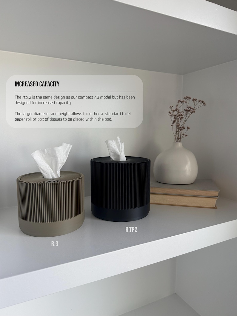 Square & Rectangular Tissue Box Cover Replacement | Minimalist Round ...