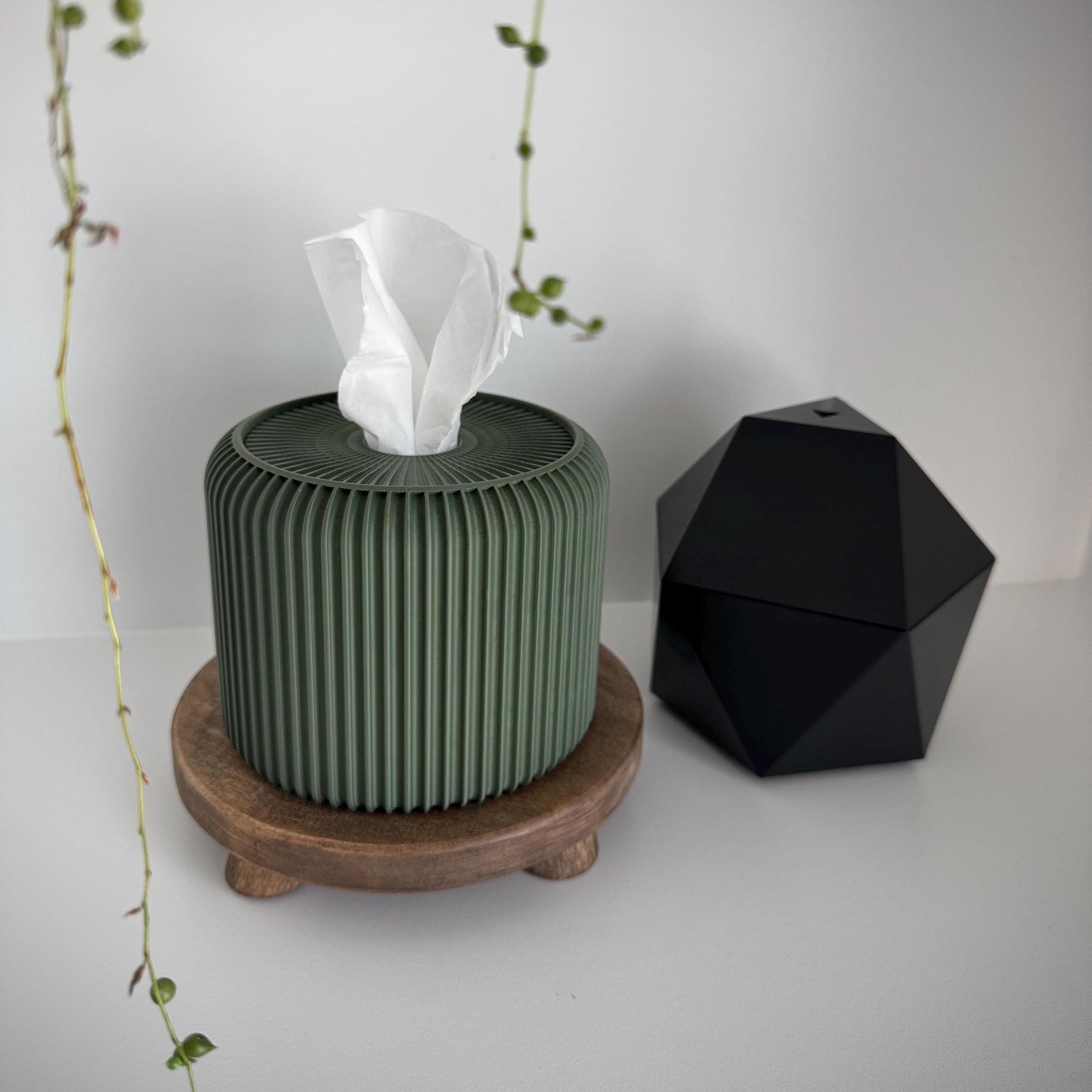 Square & Rectangular Tissue Box Cover Replacement | Minimalist Round ...