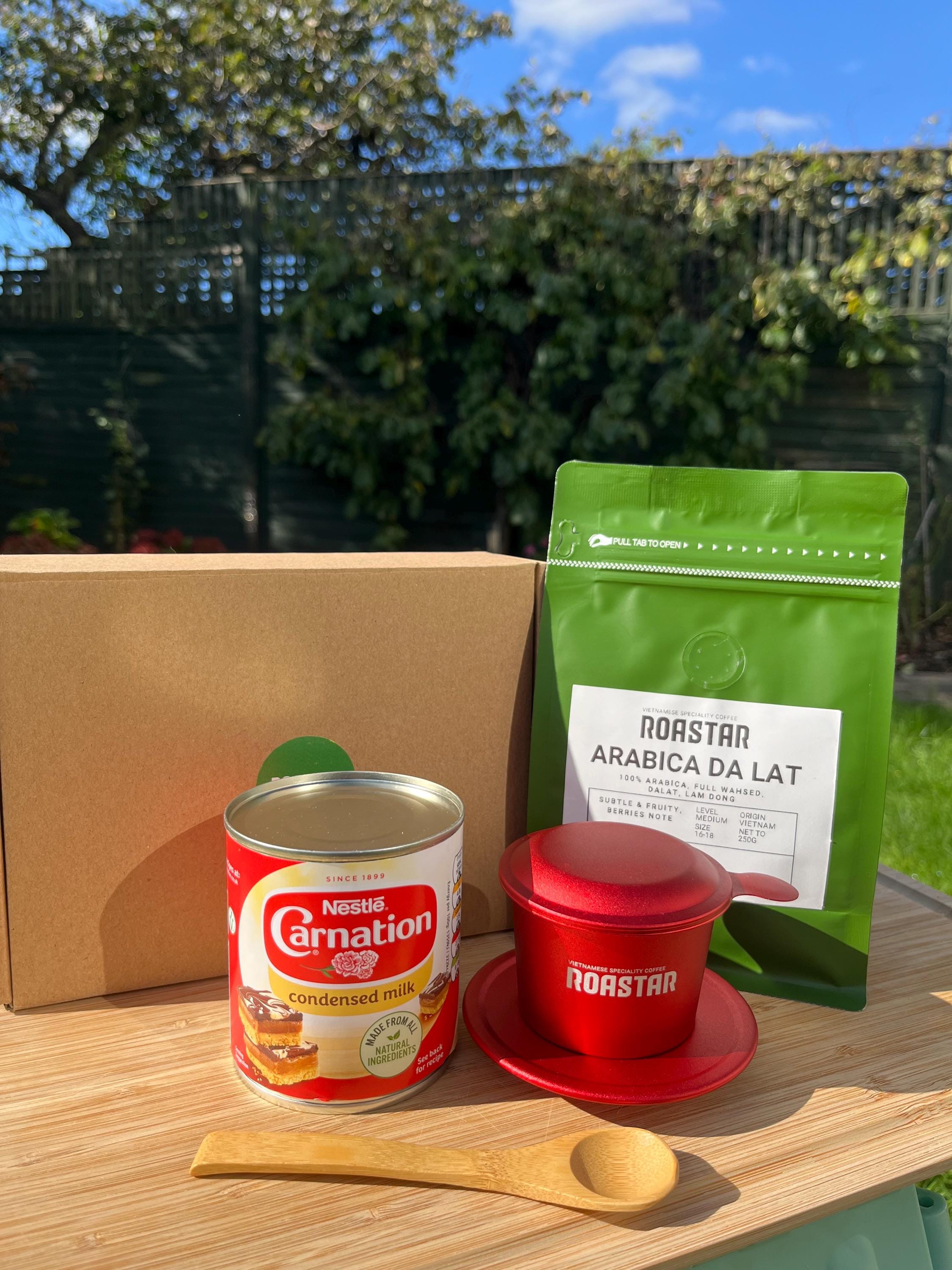Vietnamese Coffee Gift Box, Robusta Beans, Phin Filter, Christmas Gift ...