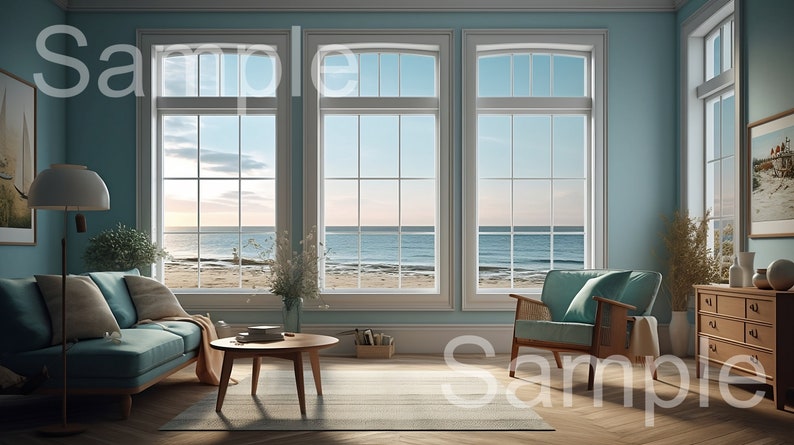 Ocean Virtual Background Image for Zoom Meetings Microsoft Teams Google ...