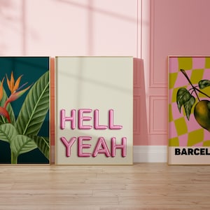 Eclectic Gallery Wall Prints - Set of 17 - Exhibition Posters - Girly ...