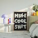 Make Cool Shit Print, Typography Art, Black and White Decor, Trendy ...