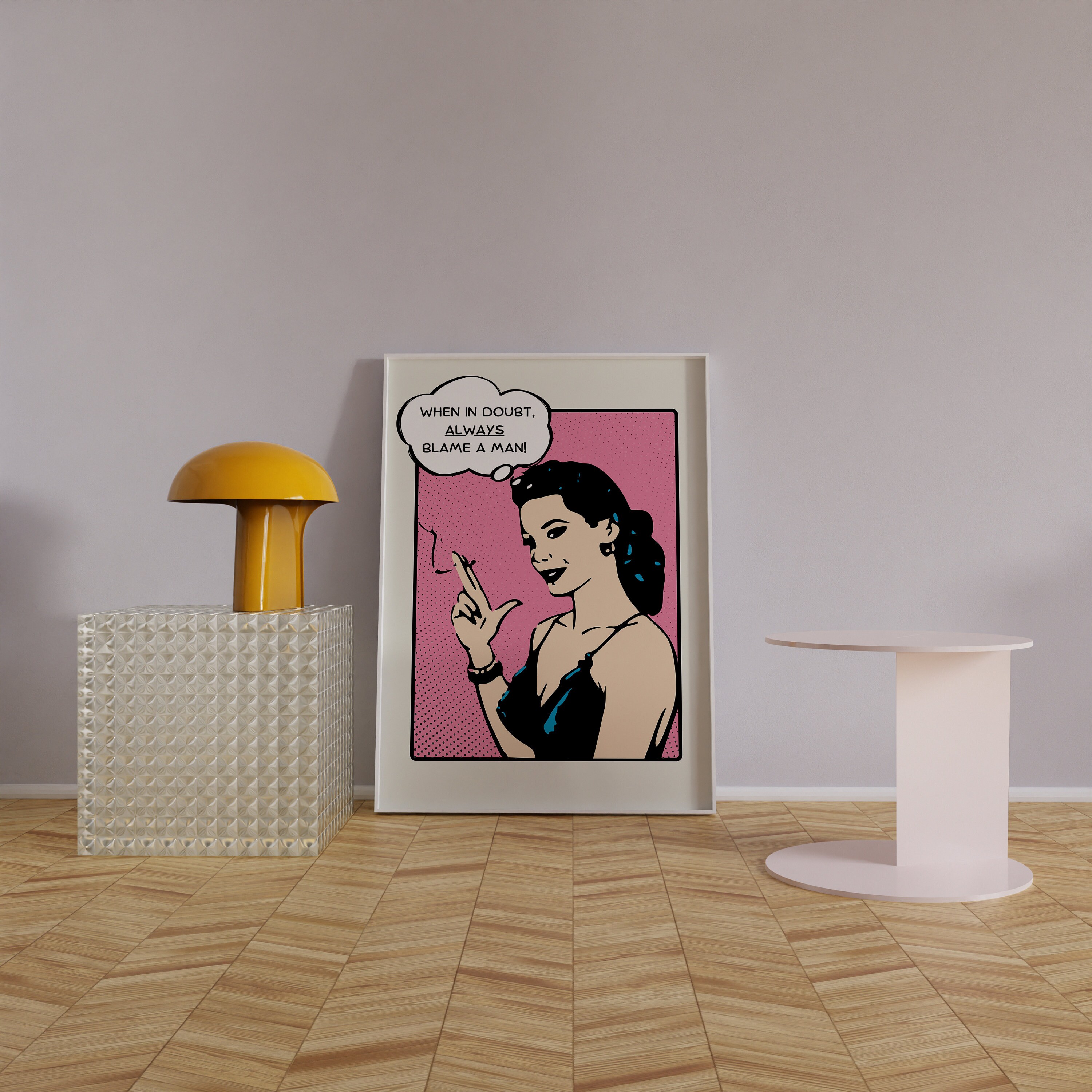 Retro Feminist Print, Girly Prints, Maximalism Decor, Trendy Posters ...