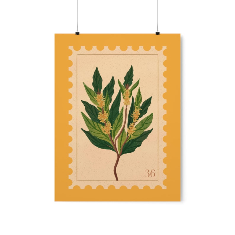 Vintage Stamp Poster Set Floral Gallery Wall Set Digital - Etsy
