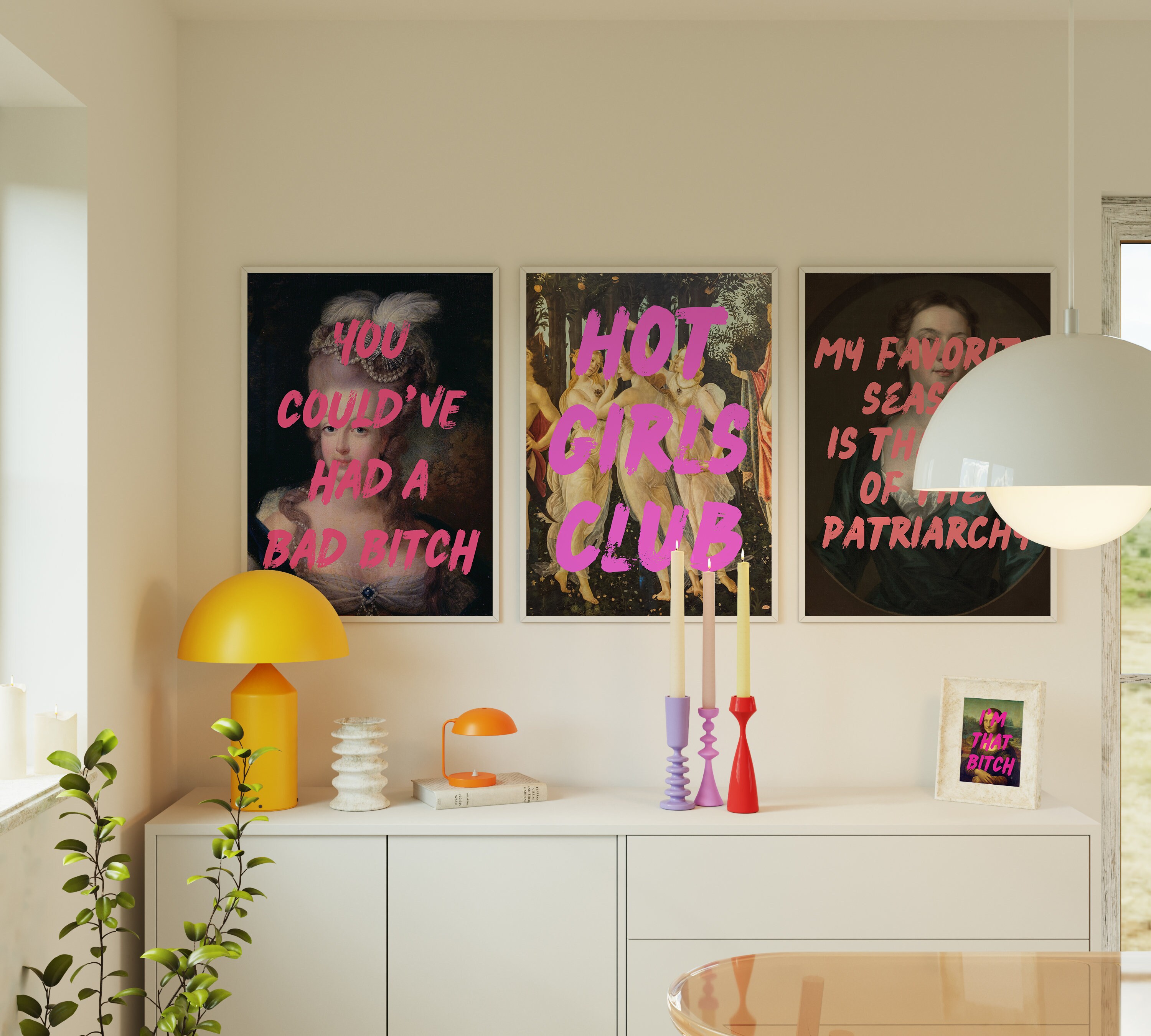 Altered Portrait Art Poster Set of 12 Maximalist (Instant Download) - Etsy