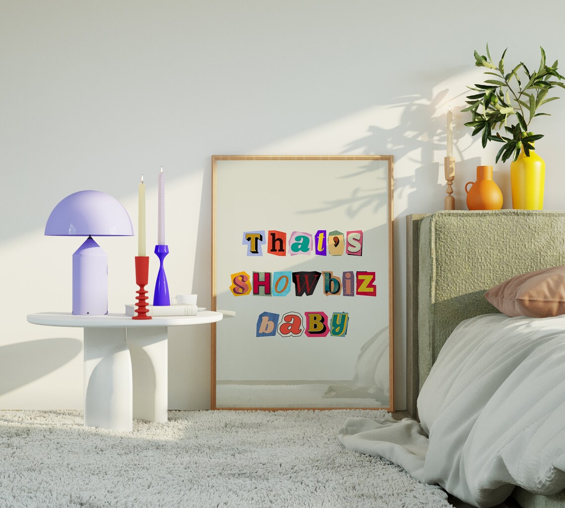 That's Showbiz Baby Print Ransom Note Art Scrapbook - Etsy