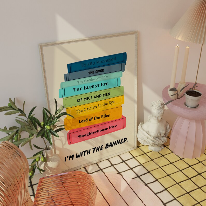I'm With the Banned Banned Books Poster I Read Banned Books Classroom ...