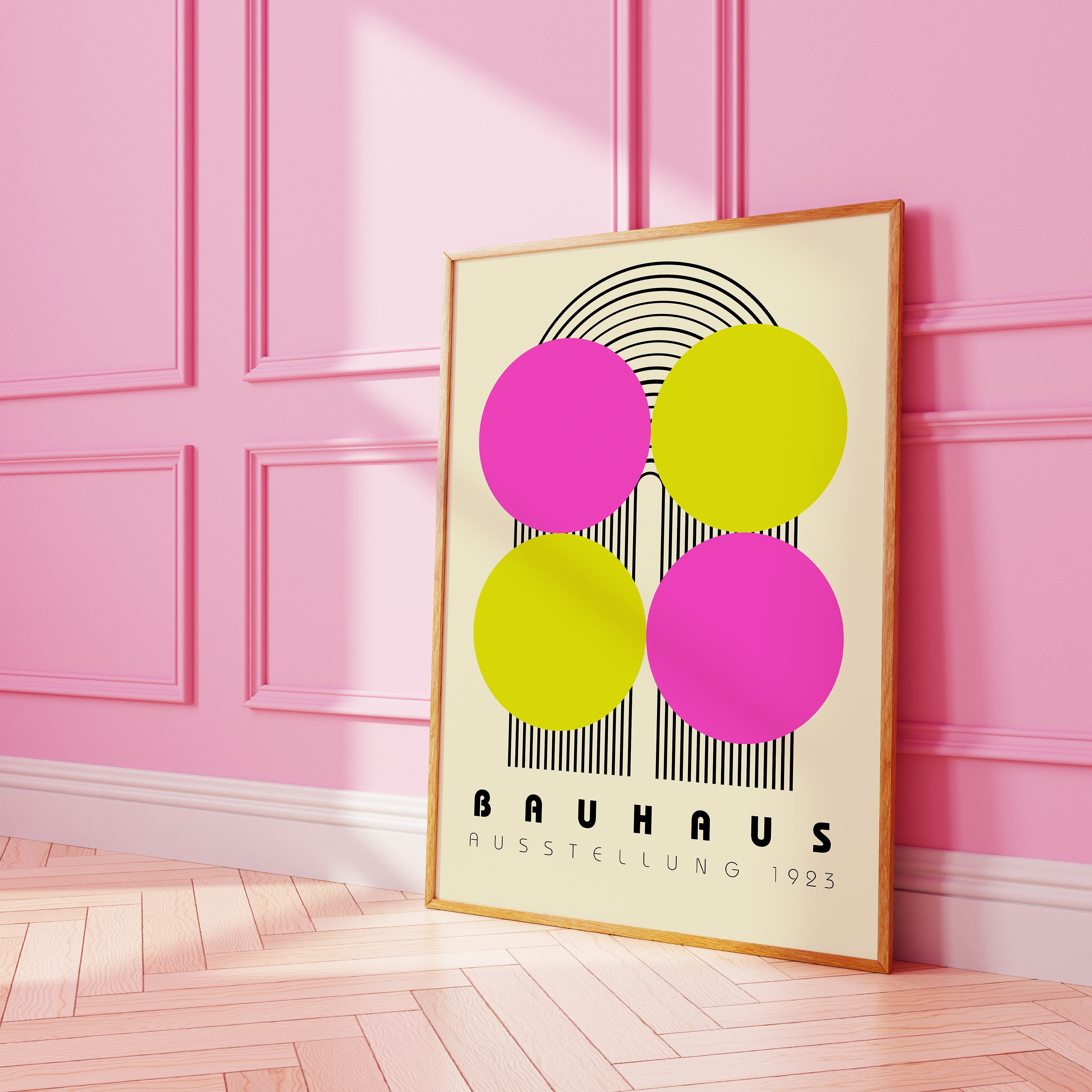Neon Bauhaus Prints - Set of 3 - Maximalism Decor - Eclectic Gallery ...
