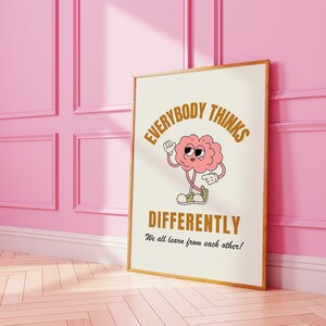 Classroom Print, Inspirational Poster, Typography Art, Vintage Cartoon ...