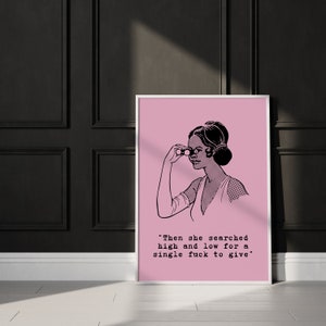 Retro Feminist Print, Sassy Poster, Funny Typography, Pink Prints, Cute ...
