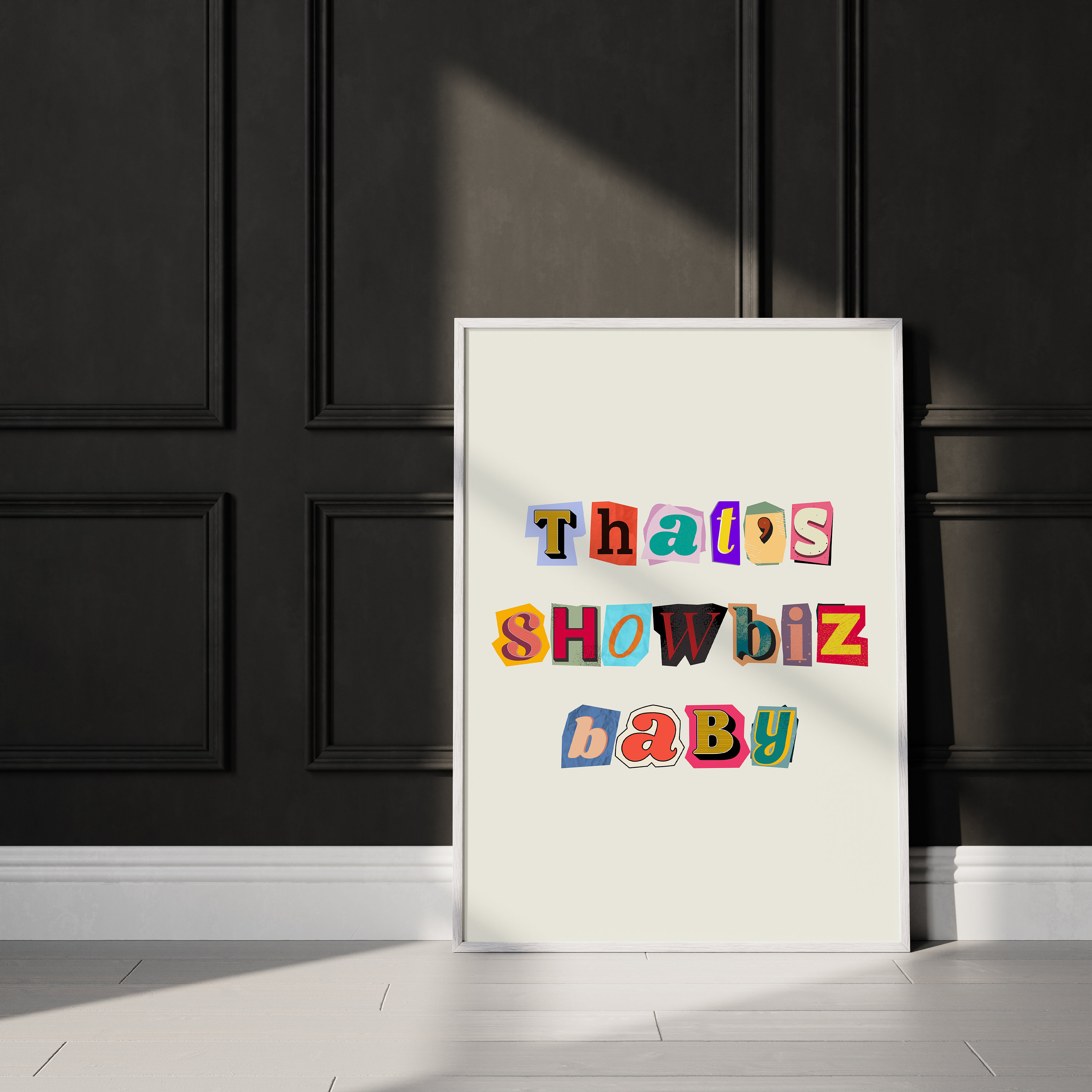 That's Showbiz Baby Print Ransom Note Art Scrapbook - Etsy