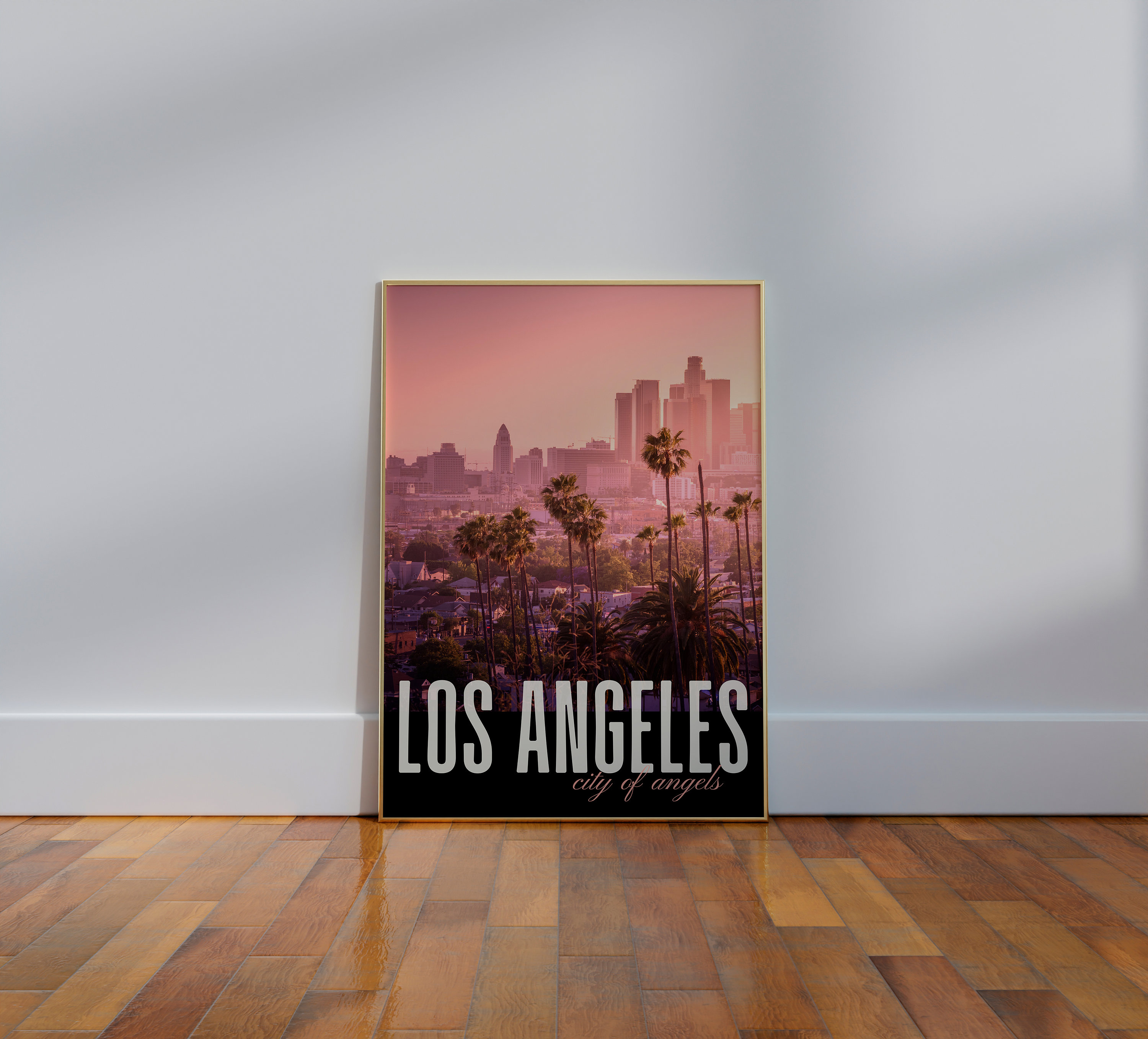 Los Angeles Print, LA Poster, California Decor, Socal Wall Art, College ...