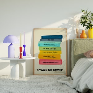 I'm With the Banned - Banned Books Poster - I Read Banned Books ...