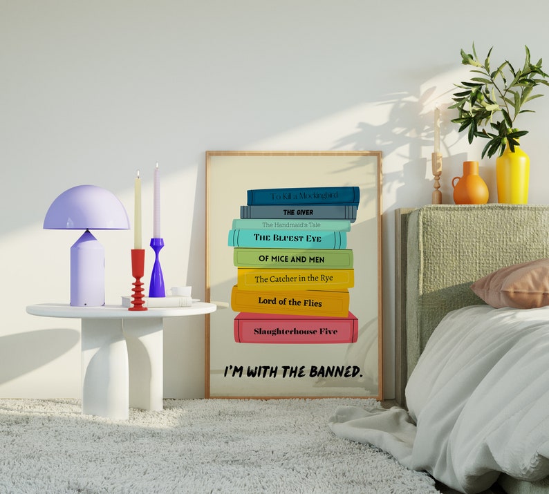 I'm With the Banned Banned Books Poster I Read Banned Books Classroom ...