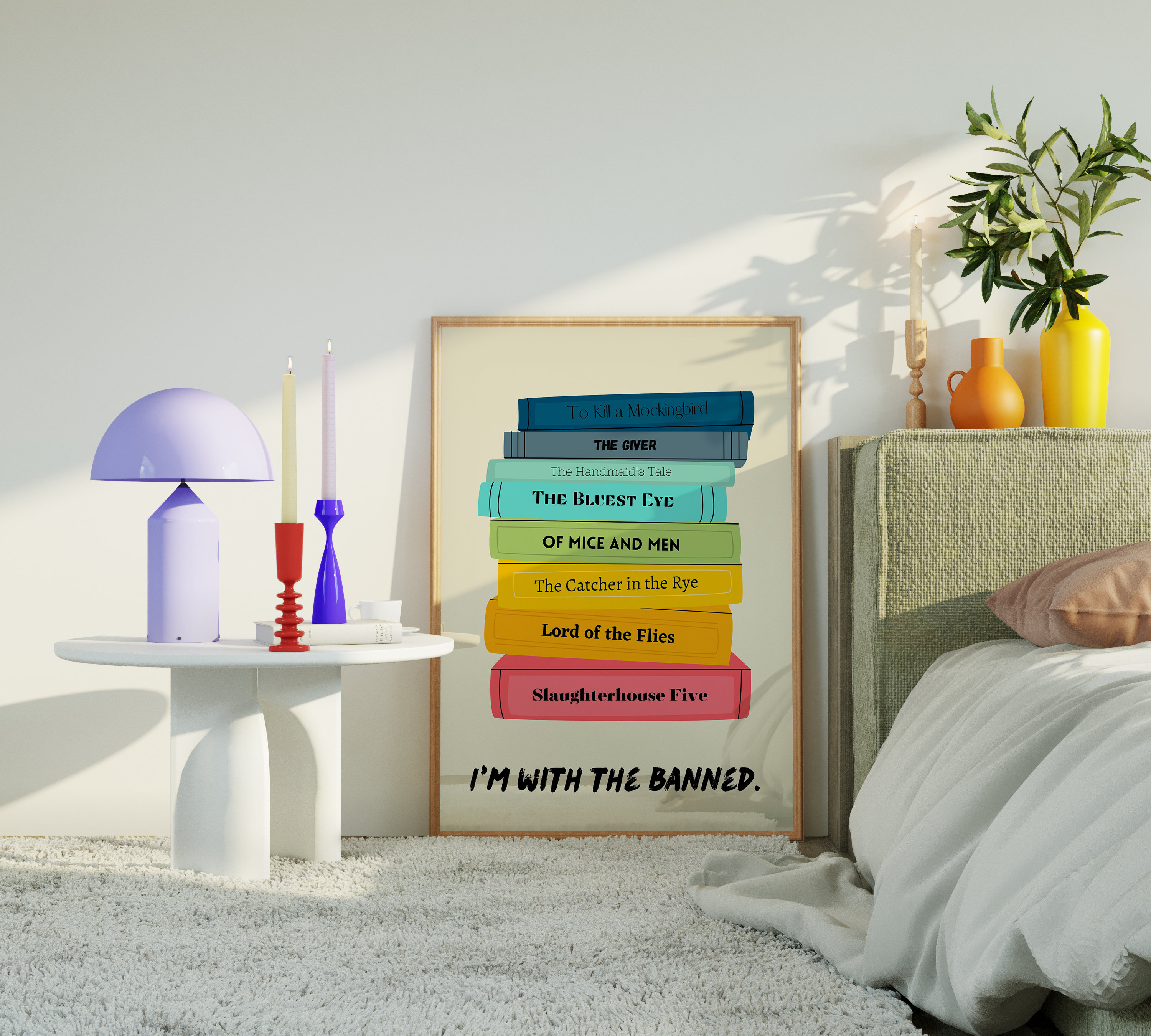 I'm With the Banned Banned Books Poster I Read Banned Books Classroom ...