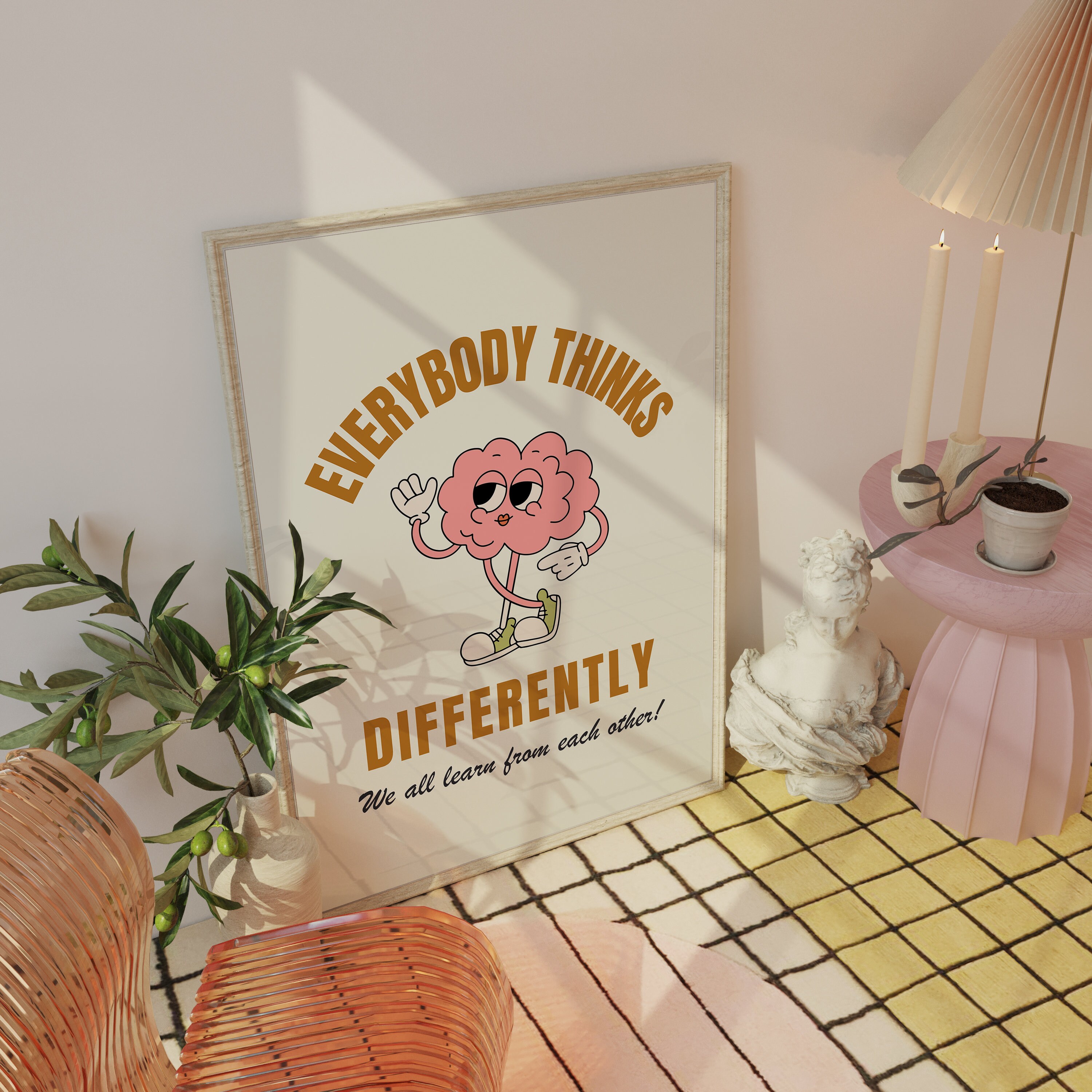 Classroom Print, Inspirational Poster, Typography Art, Vintage Cartoon ...