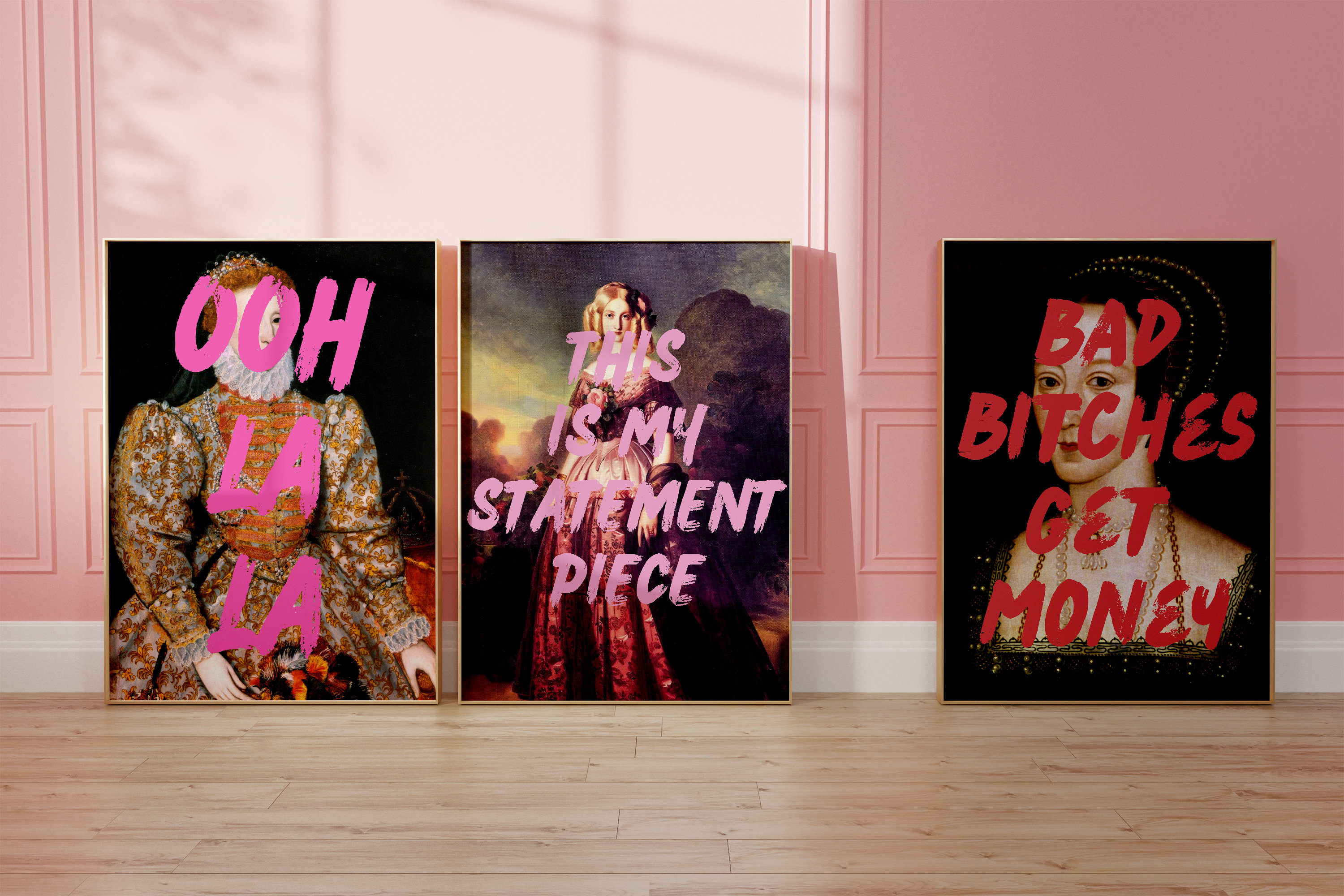 Altered Portrait Art Poster Set of 12 Maximalist (Instant Download) - Etsy