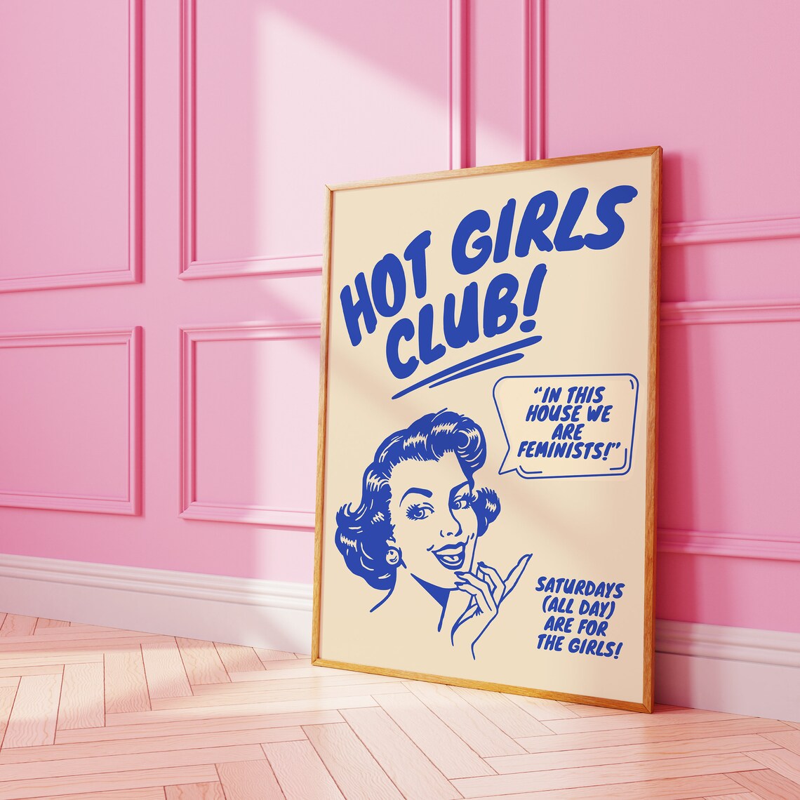 Hot Girls Club Print Vintage Advertisement Retro Ad - Etsy