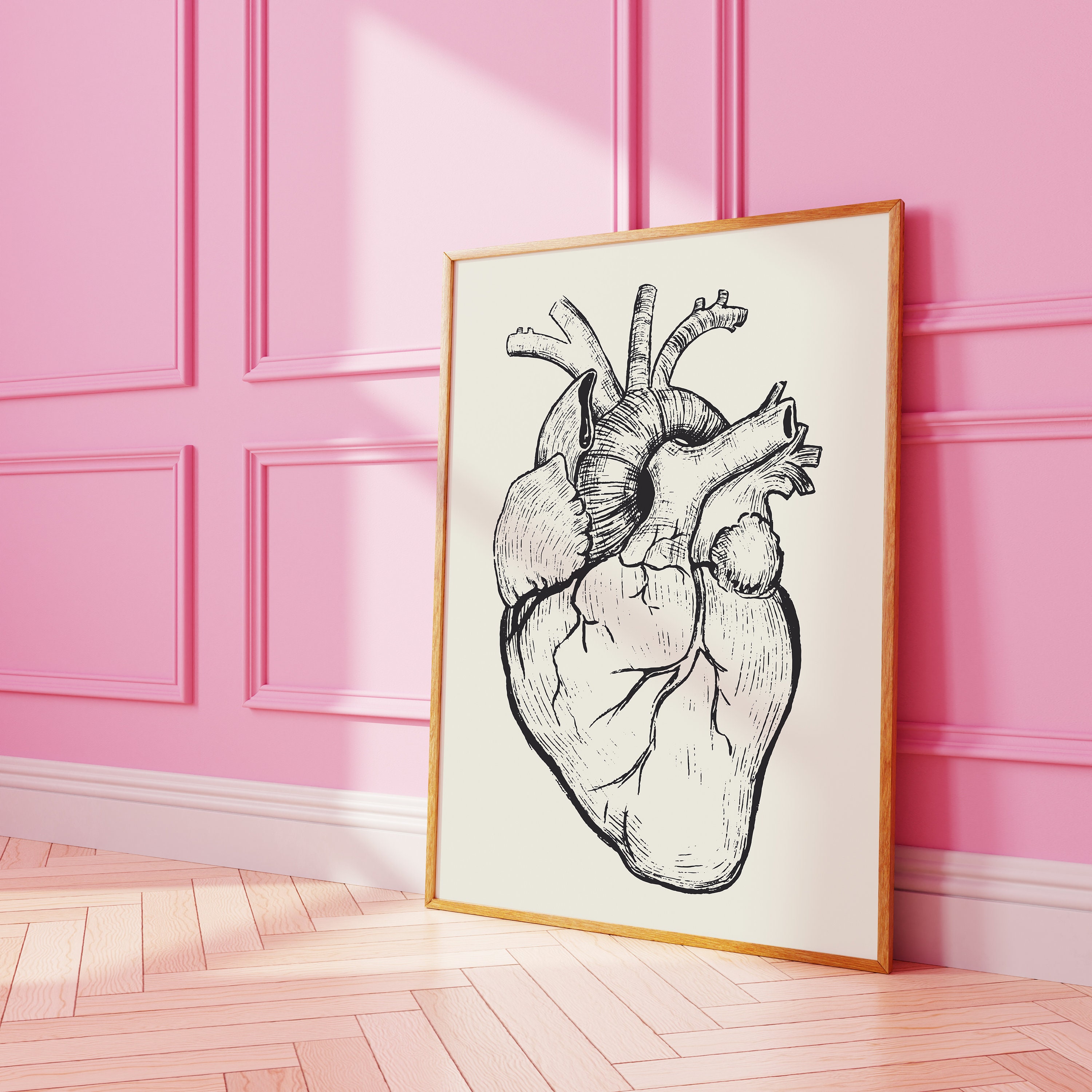 Heart Anatomy Prints Set of 3 College Dorm Decor - Etsy
