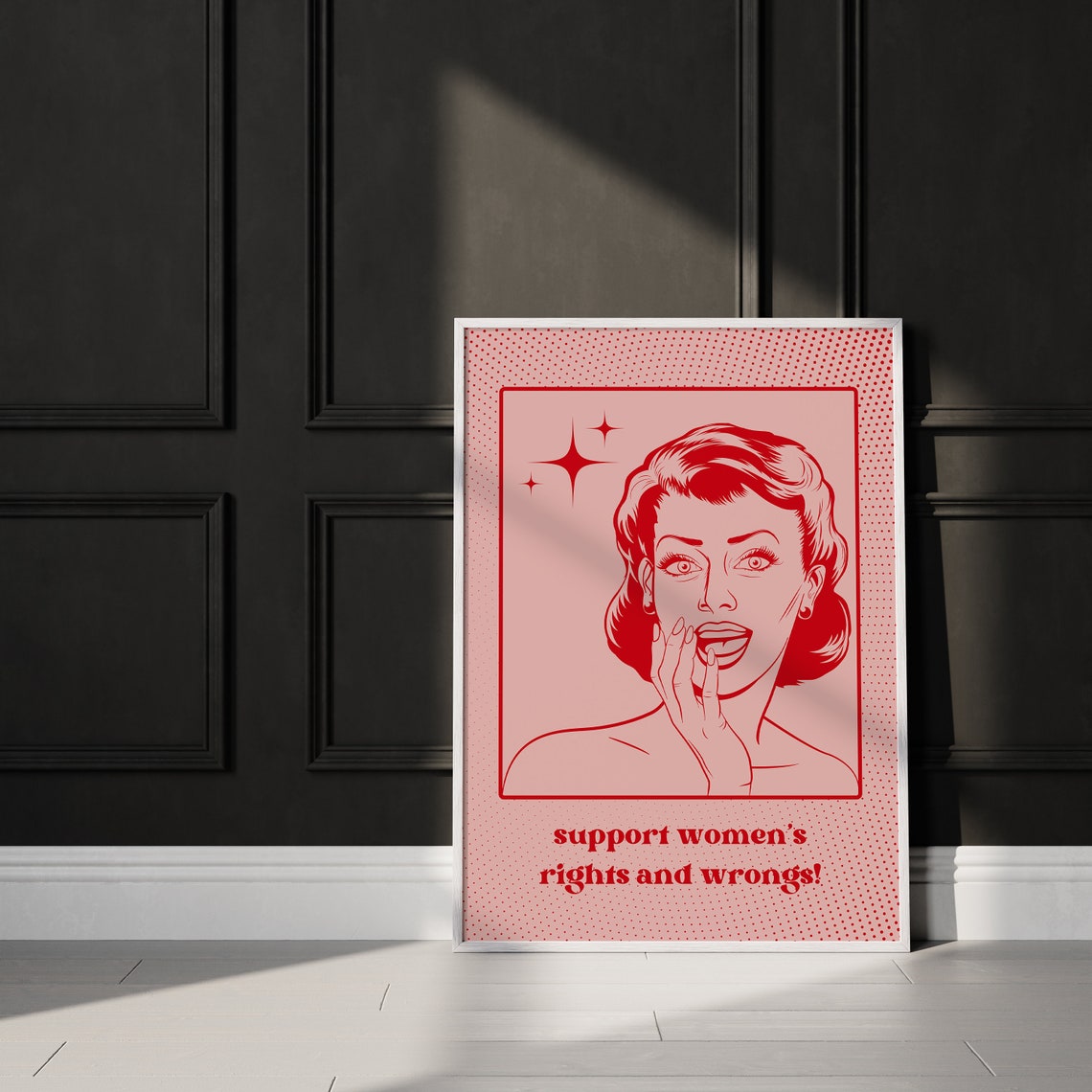 Feminist Gallery Wall Set of 6 Girly Posters Cute Room - Etsy