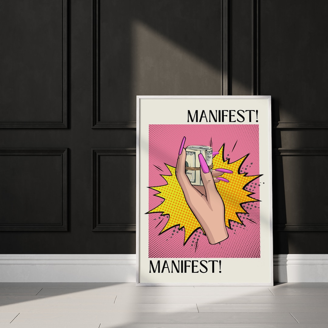 Manifest Print, Indie Room Decor, Comic Art Print, College Dorm Decor ...