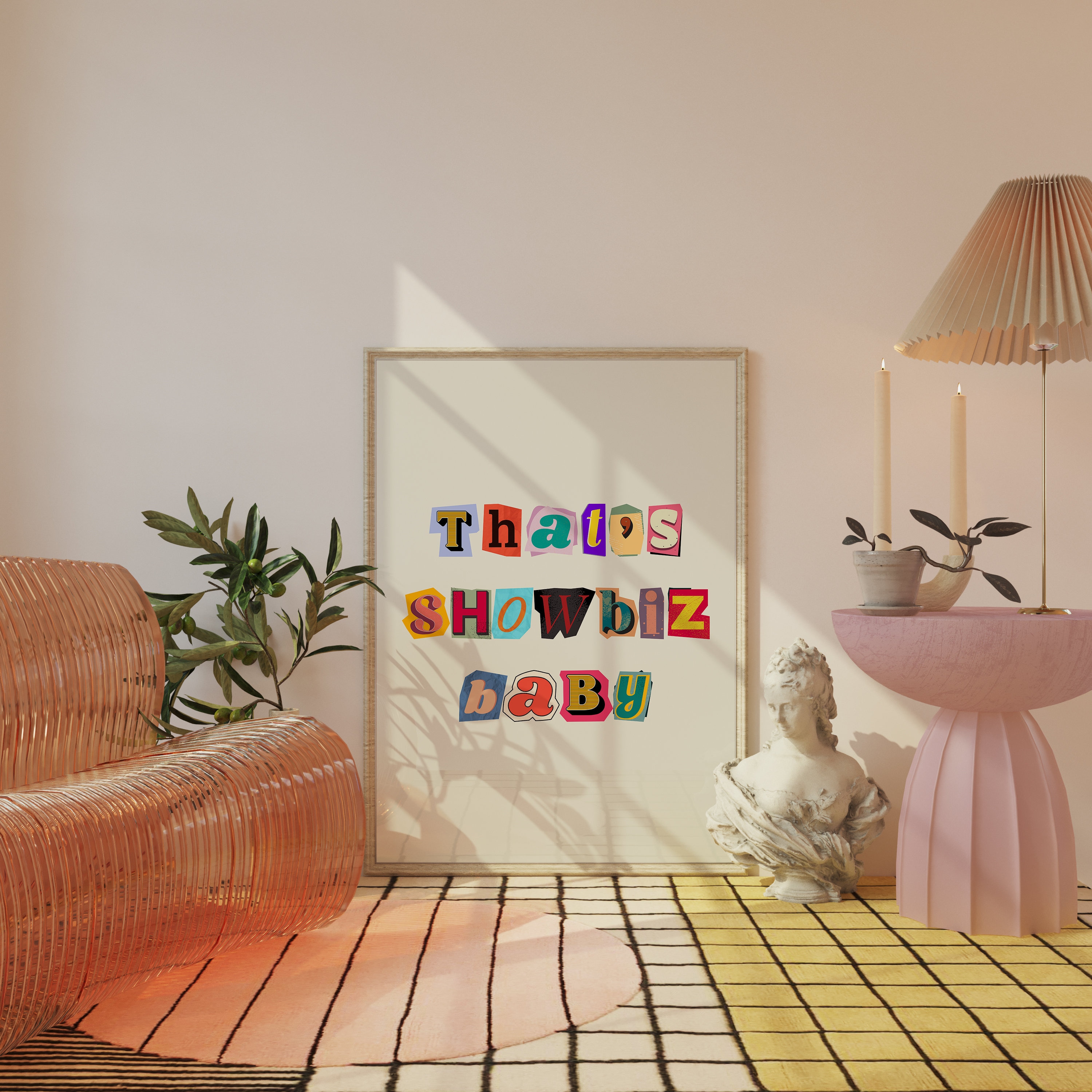 That's Showbiz Baby Print Ransom Note Art Scrapbook - Etsy