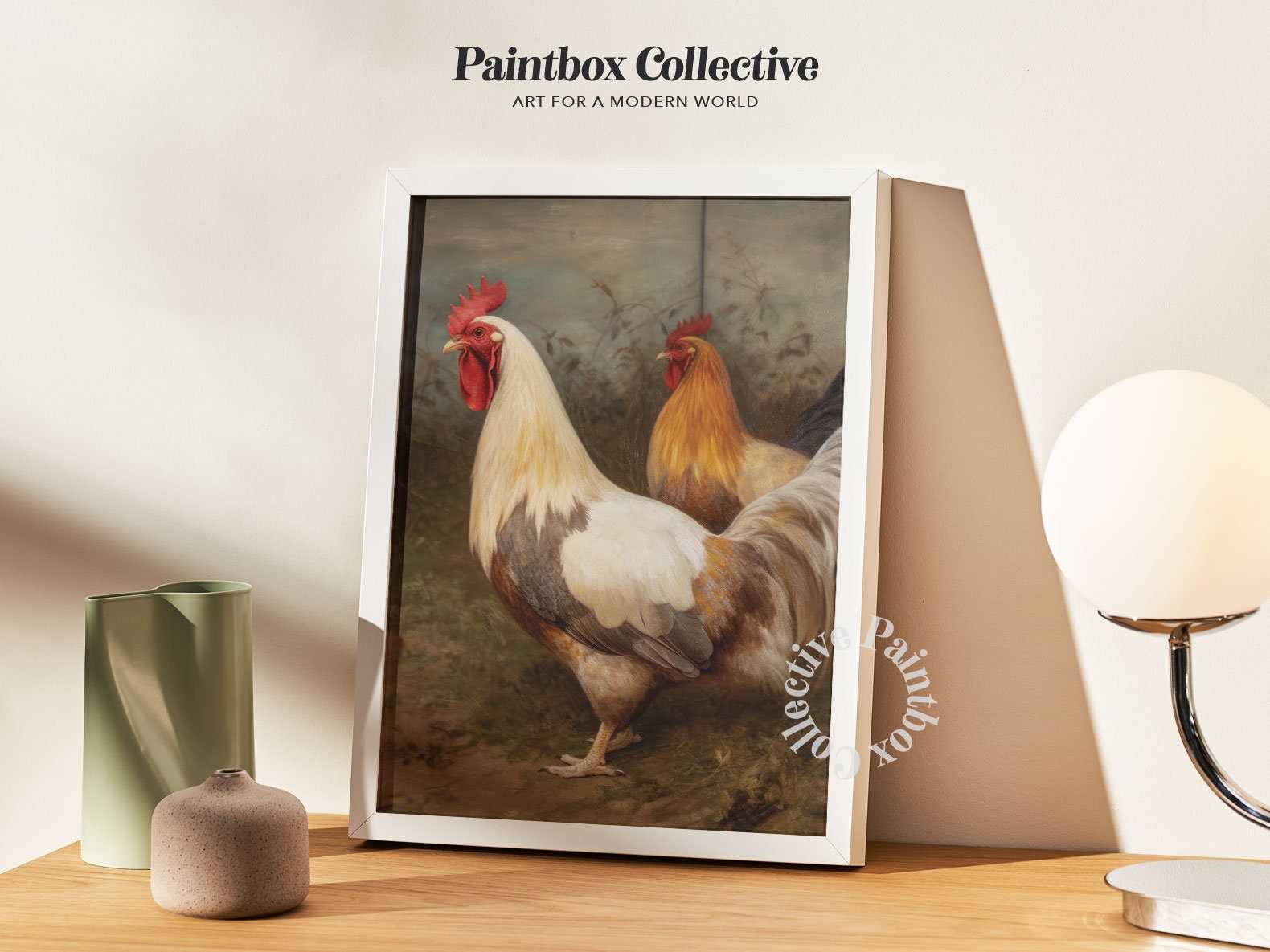Vintage Rooster Print | Farmhouse Animals | Modern Farmhouse Decor ...