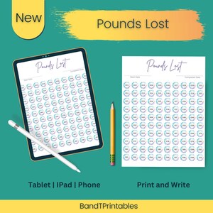 Pounds Lost Printable | Daily Exercise Log | Fitness Journal | Workout ...