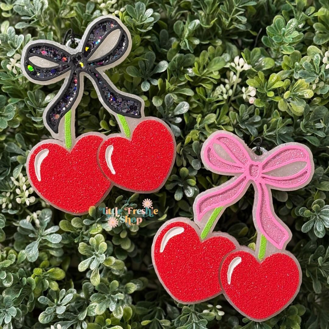 Cherry Freshie, Coquette Bow Freshie, Cherry With Bow Freshy, Cherry ...