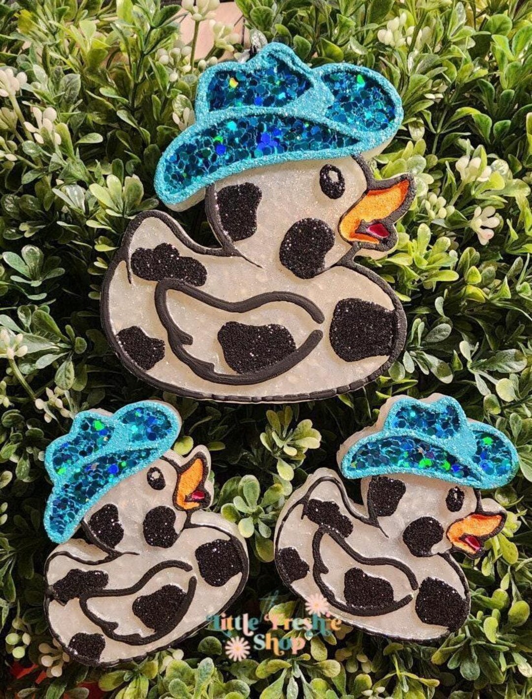 Cowboy Duck Freshie, Cowboy Duck Freshy, Rubber Duck Gifts, Cow Print ...