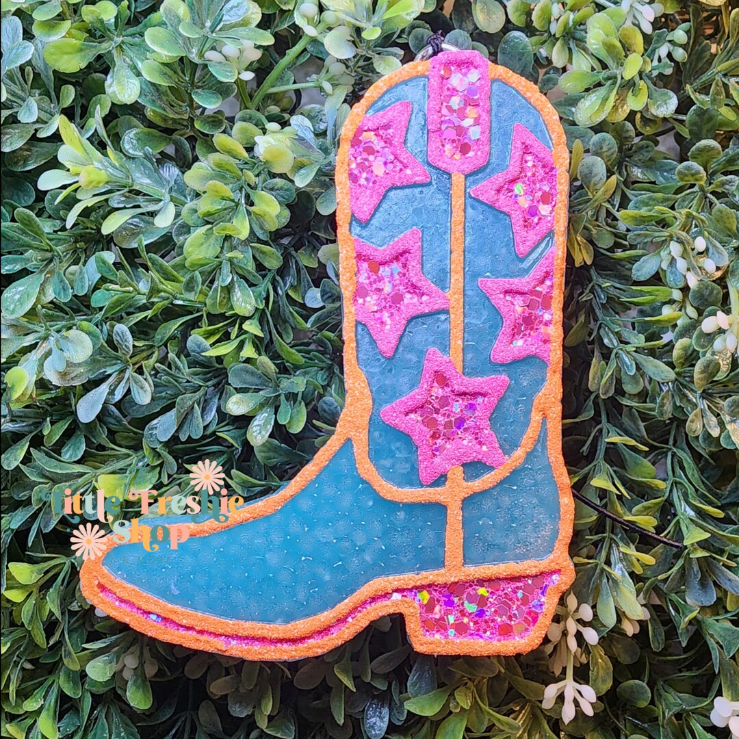 Cowgirl Boot Freshie, Star Boot Freshy, Cowgirl Freshies, Western ...