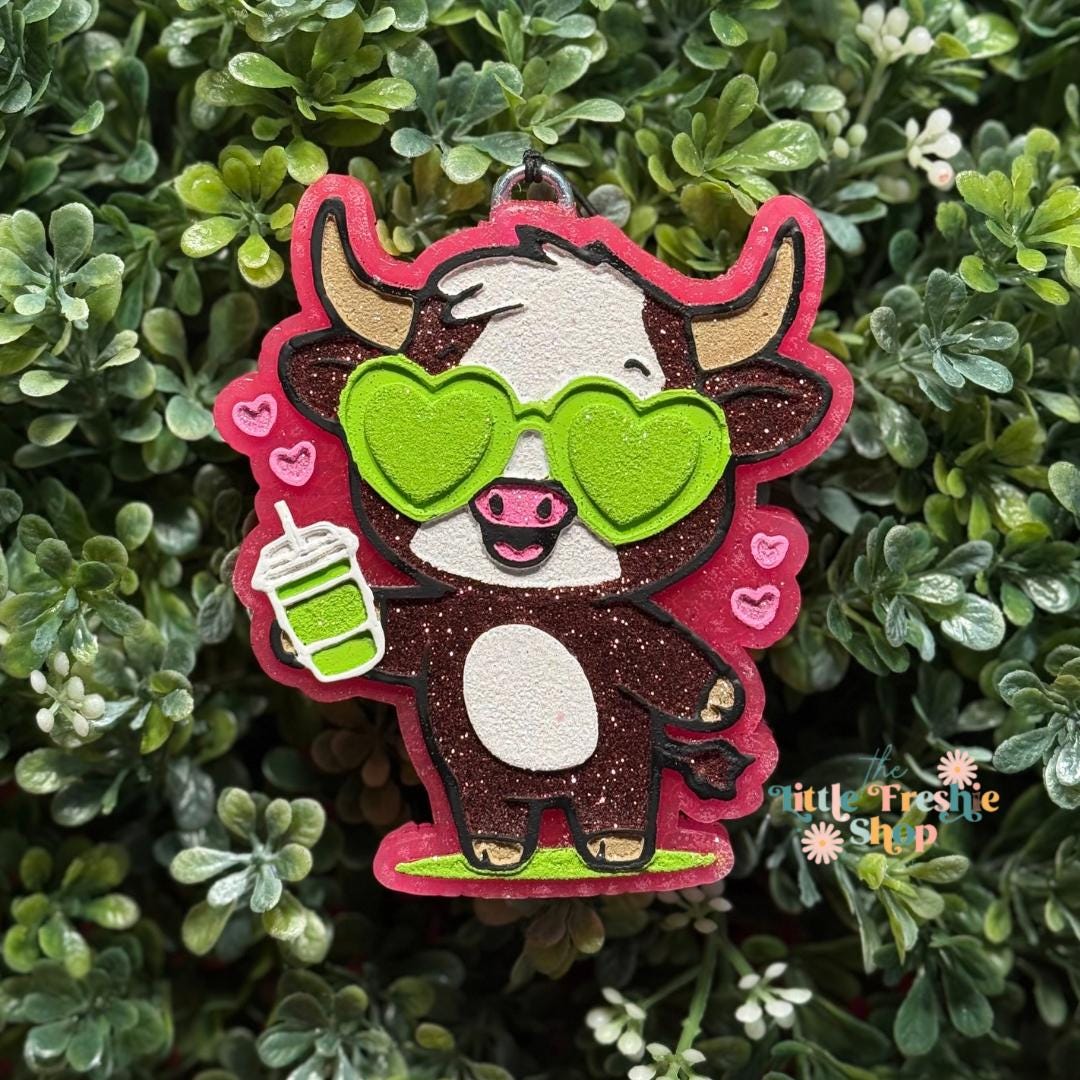 Valentines Cow Freshie, Cow Freshy, Cow Lovers, Coffee, Valentines ...