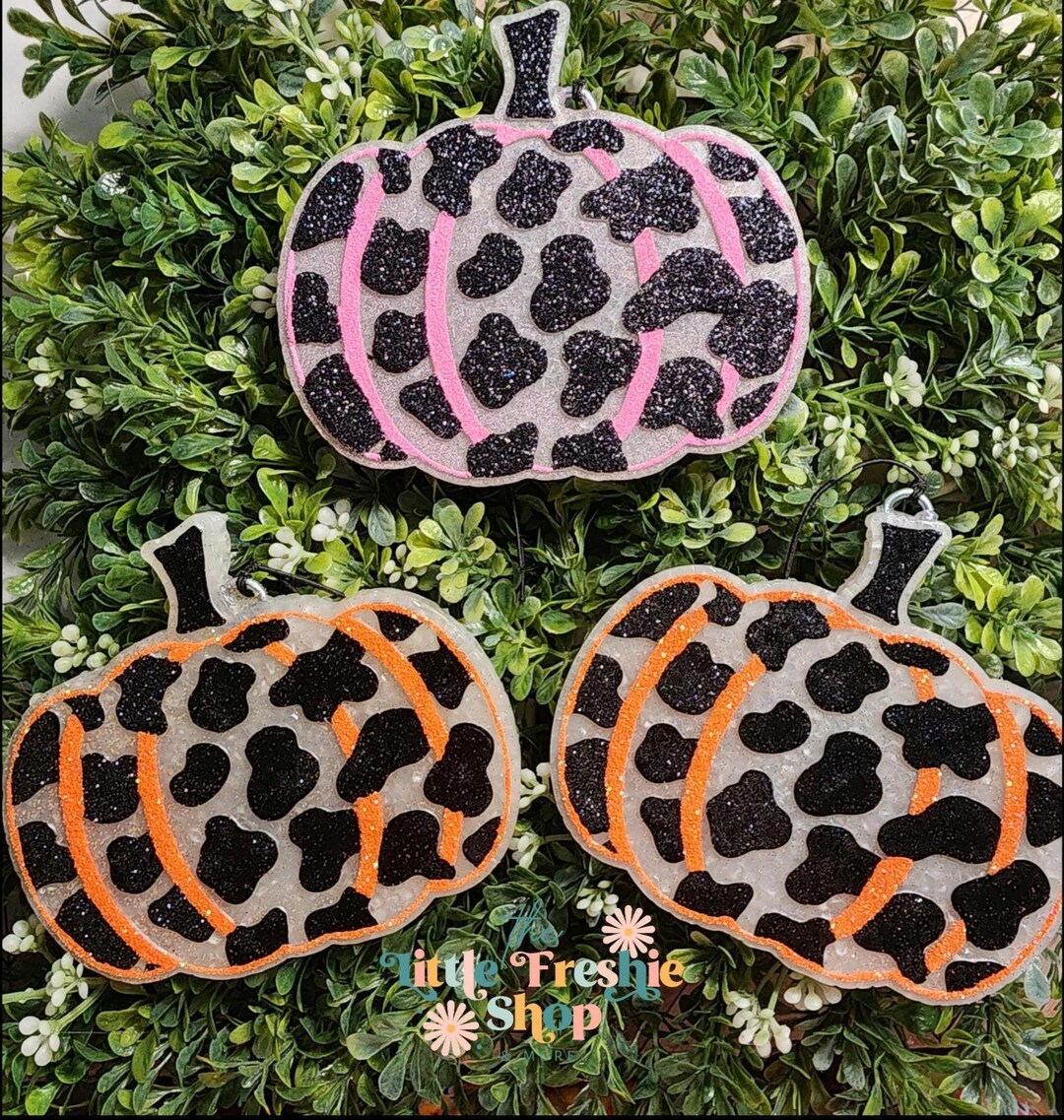 Cow Print Freshie, Cow Print Pumpkin, Cow Love, Pumpkin Patch ...